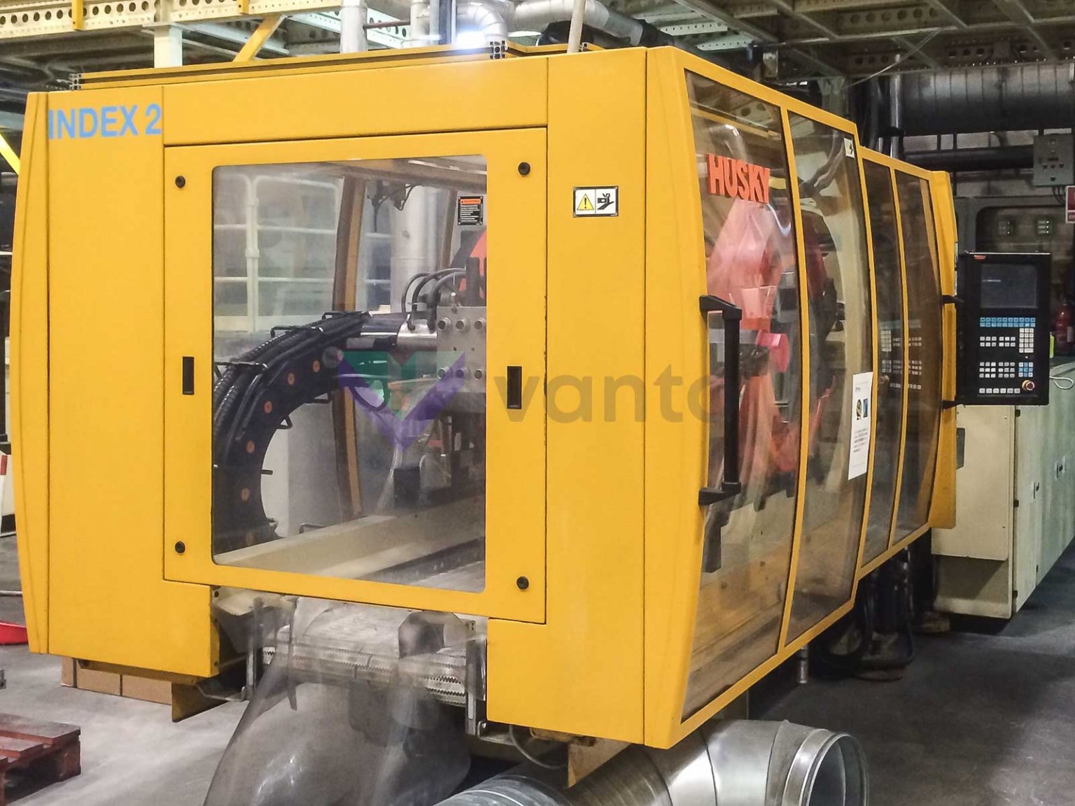 HUSKY INDEX 90 PET RS80/80 PET preform injection molding machine (1999 ...